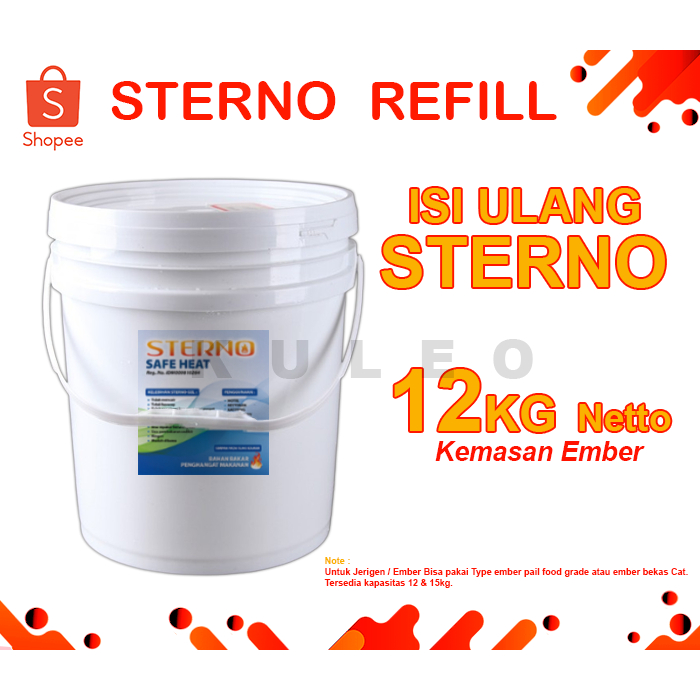 Jual Sterno Gel refill isi ulang / Refill Sterno Jelly - Kemasan Ember ...