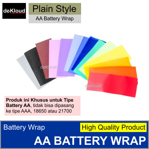 Jual AA Plain Battery Wrap | baterai batre pembungkus polos batere abc ...