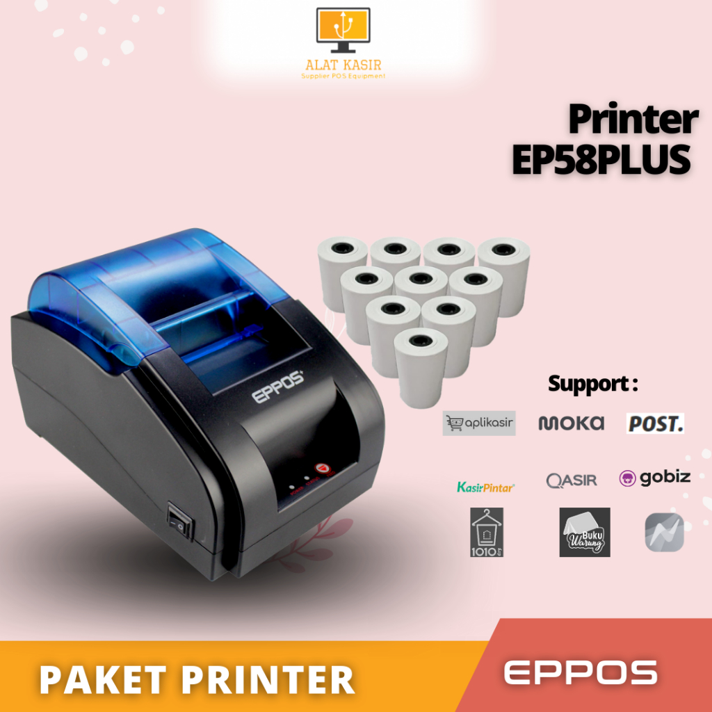 Jual PRINTER BLUETOOTH KASIR/PPOB EPPOS EP58PLUS THERMAL 58MM ANDROID | Shopee Indonesia