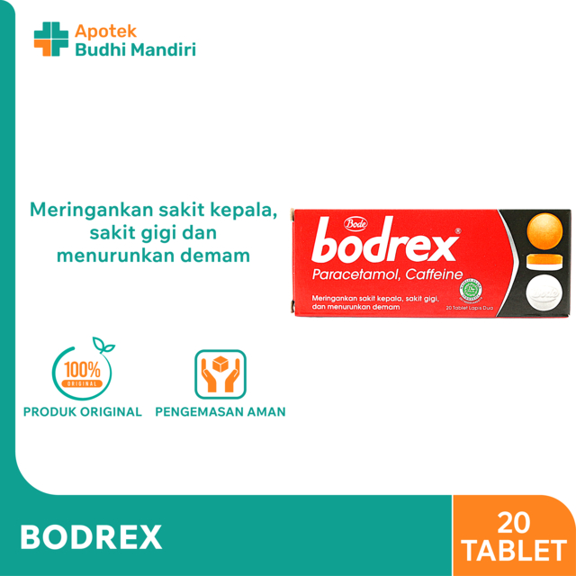 Jual Bodrex Tablet (1 Box) - Membantu Meredakan Nyeri, Sakit Kepala ...
