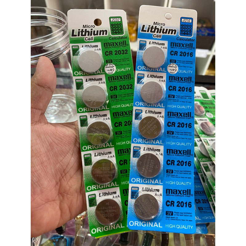 Jual Baterai Maxel CR2016, CR2032,CR2025 ( 5pcs ) | Shopee Indonesia
