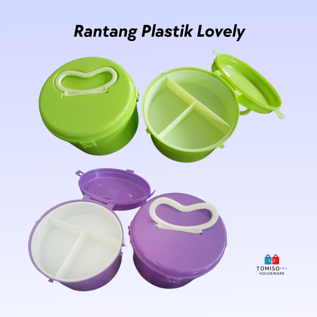 Jual RANTANG PLASTIK SUSUN LOVELY | RANTANG TEMPAT MAKAN SET | TEMPAT ...