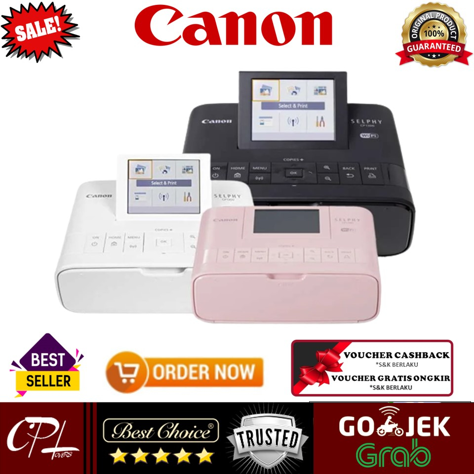 Jual Canon SELPHY CP1300 Wireless Compact Photo Printer / CP-1300 / CP ...