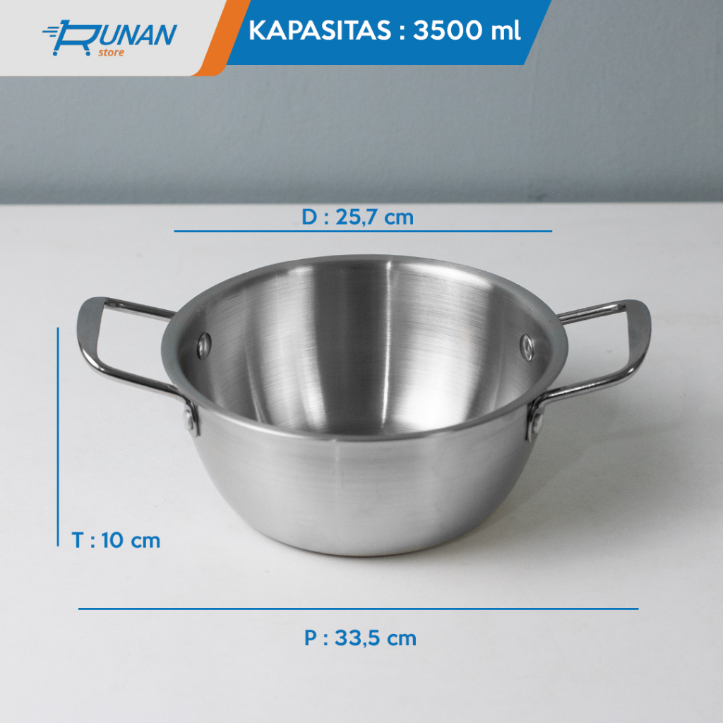 Jual Panci Masak Ramen Korean Noodle Soup Pot Stainless Panci Korea ...