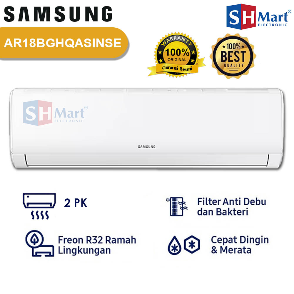 Jual AC SAMSUNG 2 PK AR18BGHQASINSE / AR18BGH STANDART R32 GARANSI RESMI | Shopee Indonesia