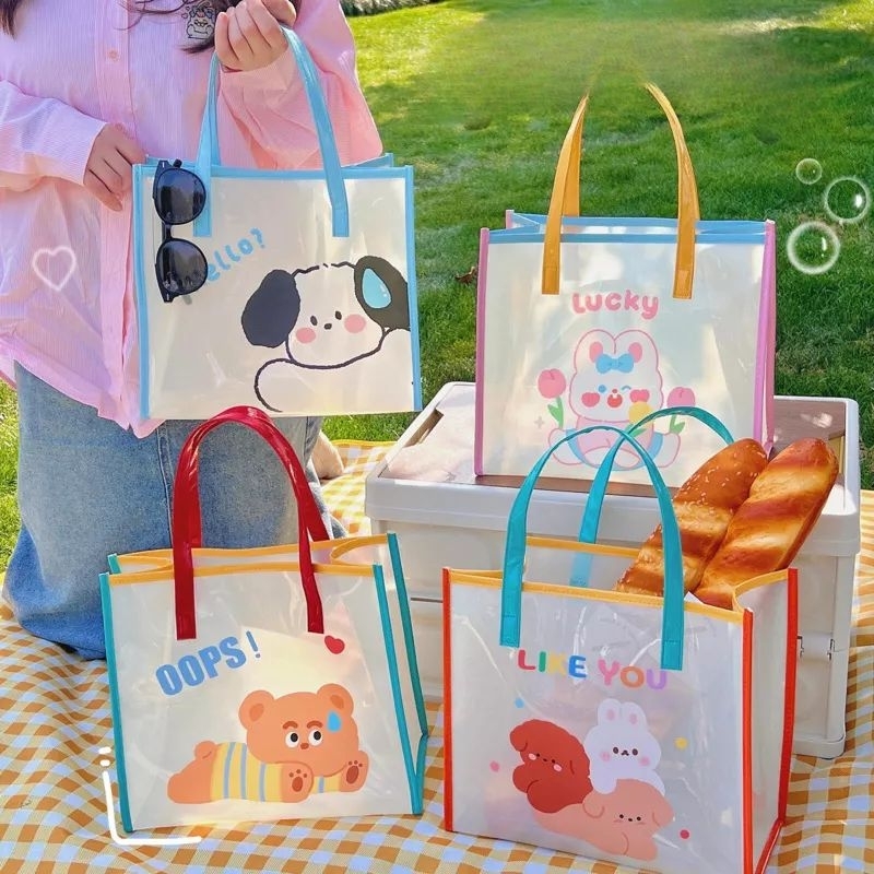 Jual PVC CUTE TOTE BAG TAS PIKNIK WATERPROFF KAWAII AESTHETIC RT120 ...
