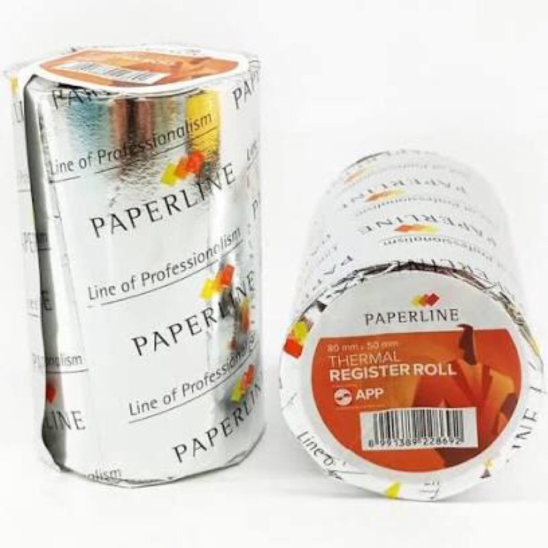 Jual PAPERLINE 57x50 THERMAL PAPER ROLL / KERTAS KASIR / STRUK KASIR ...