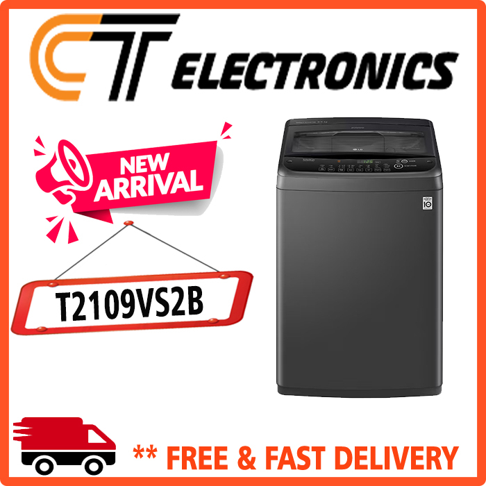 Jual LG T2109VS2B MESIN CUCI LG TOP LOADING 9 KG INVERTER T2109VS2B ...
