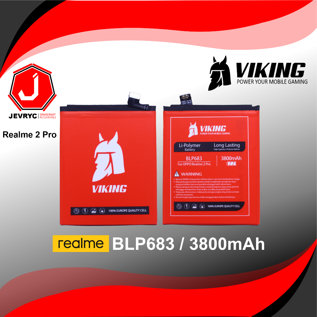 Jual VIKING Baterai Realme 2 Pro - U1 BLP683 | Shopee Indonesia