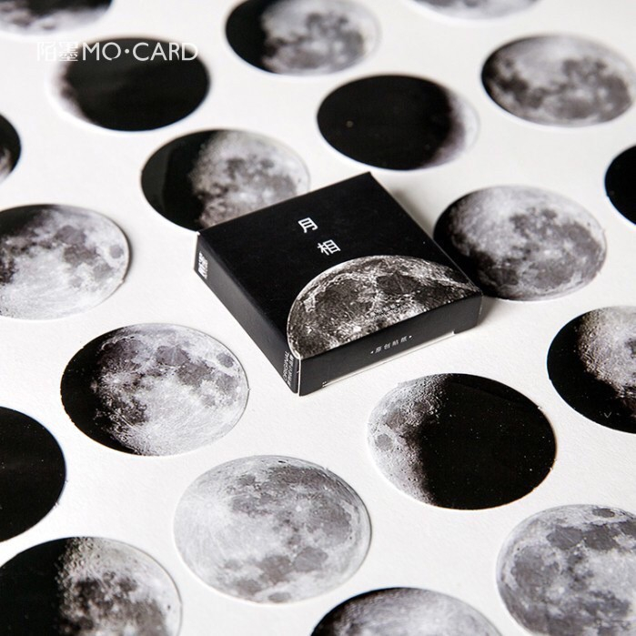 Jual Sticker Pack Isi 46 Lembar Moon Theme Bulan Stiker Deco Aesthetic ...