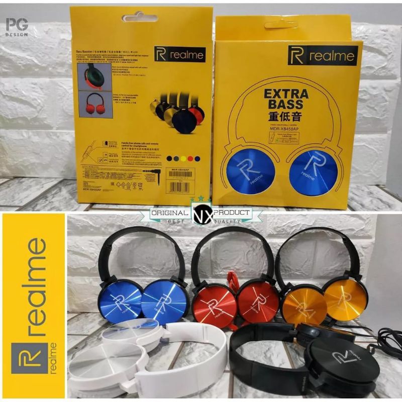 Jual ACC - HEADSET BANDO REALME XB 450 PLUS MIC SUPER BASS GRADE AAA ...