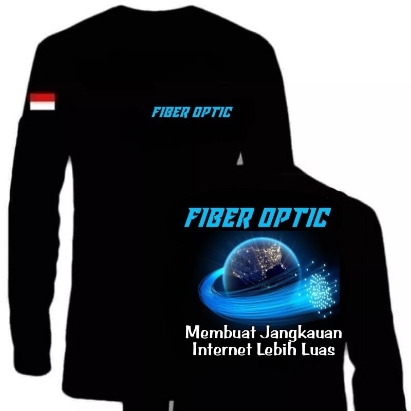 Jual KAOS FIBER OPTIC INTERNET BAHAN ADEM | Shopee Indonesia