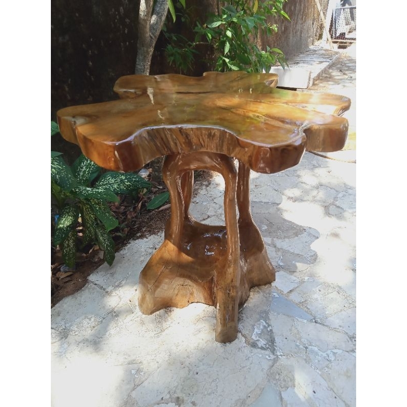 Jual meja akar tinggi70cm/mejakopi/meja akar jati/meja | Shopee Indonesia