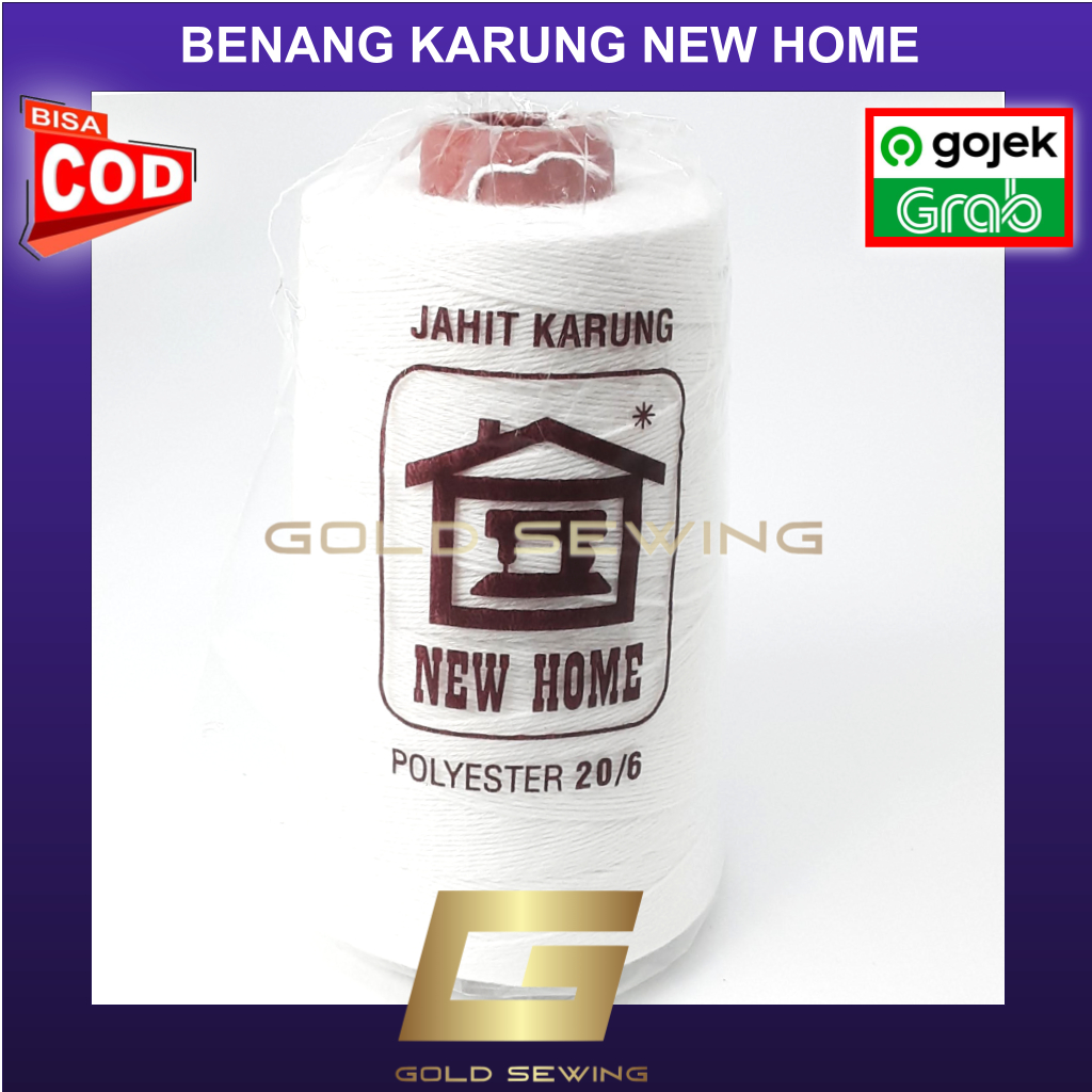 Jual Benang Jahit Karung Polyester Mesin Jahit Karung Merk NEW HOME 150 ...