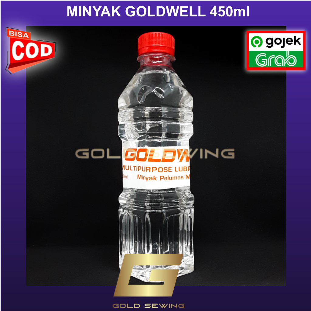 Jual Minyak Pelumas Oli Mesin Jahit GOLDWELL 450 All Purpose Oil 450ml - GOLD | Shopee Indonesia
