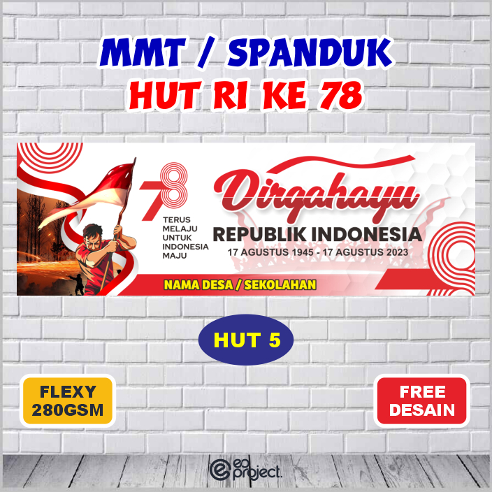 Jual PROMO HUT RI Cetak MMT / Banner / Spanduk / Backdrop HUT RI ke 78 ...