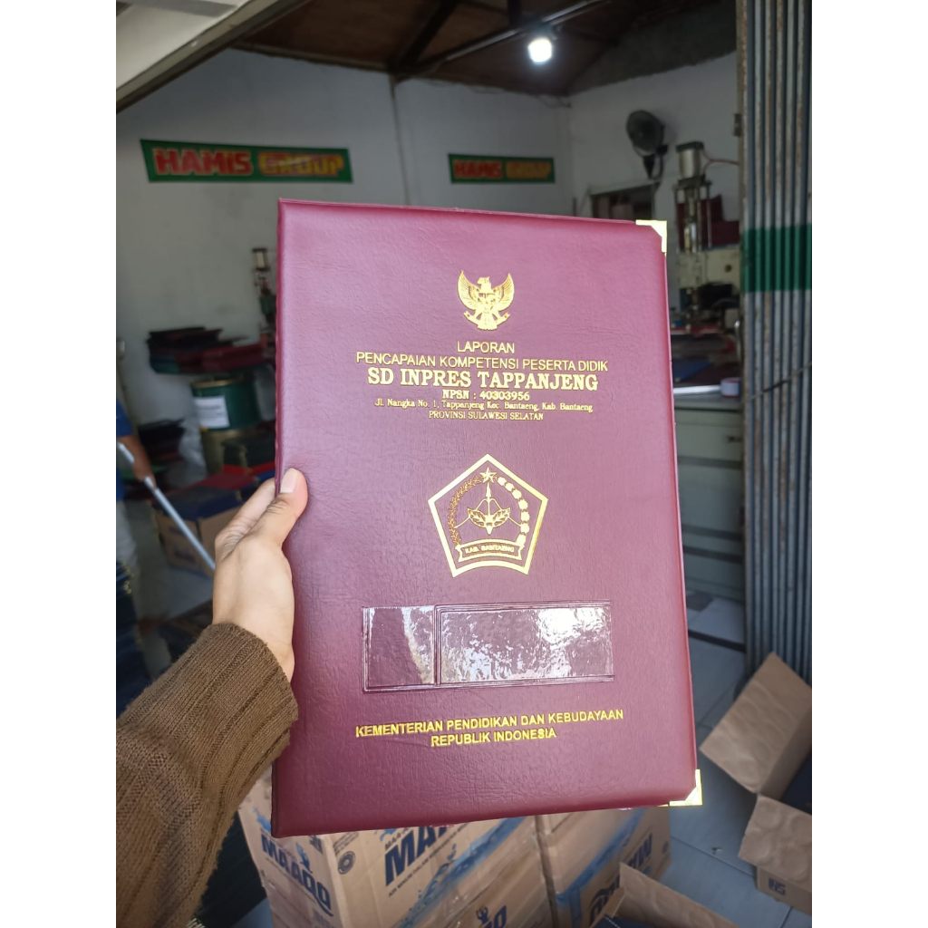 Jual map raport / ijazah hotprint bahan kulit mitasi (ASE) | Shopee ...