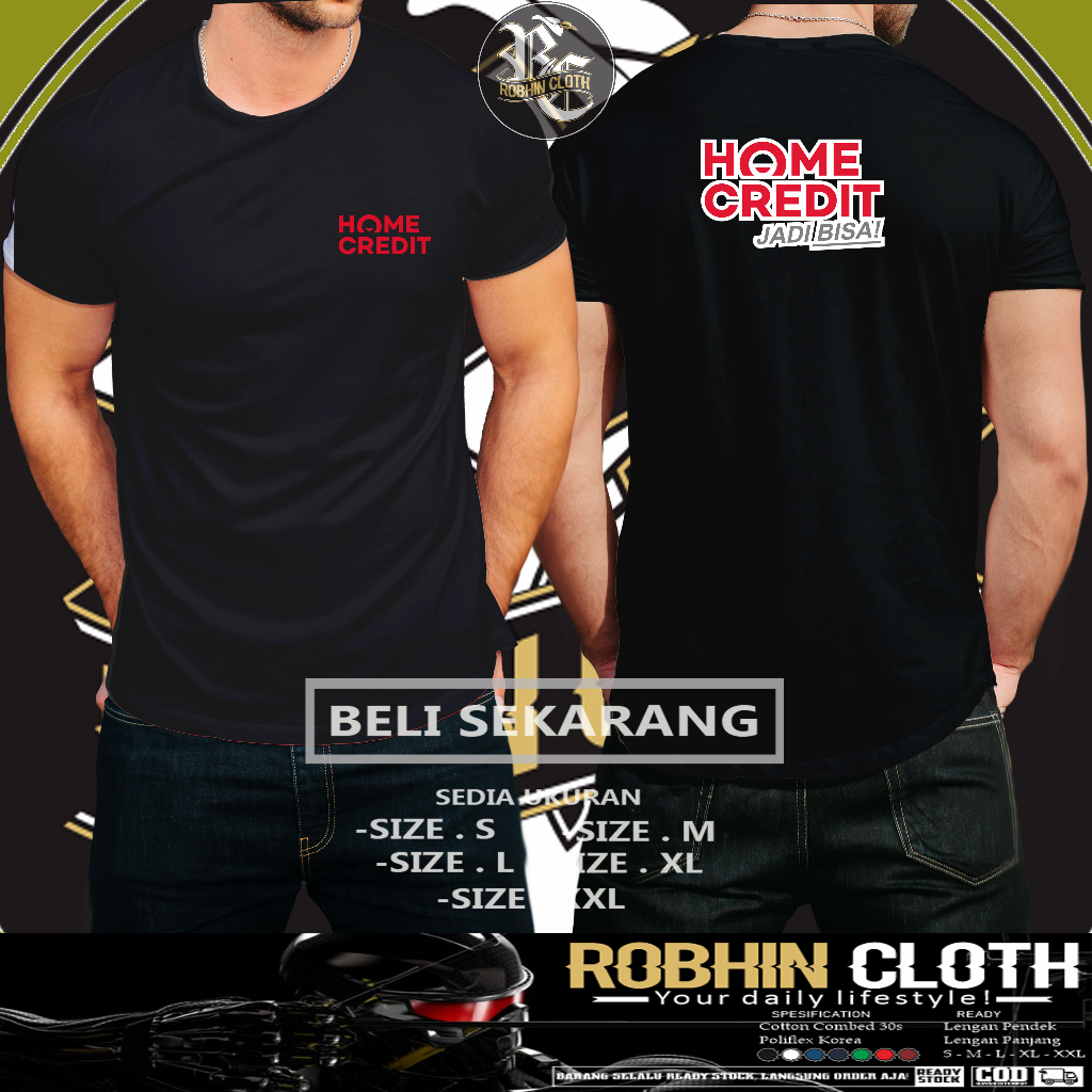 Jual Kaos Home Credit Logo Jadi Bisa Baju Perusahaan | Shopee Indonesia