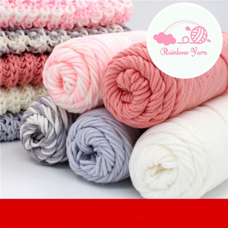 Jual 31-72 BENANG RAJUT AKRILIK ACRYLIC YARN 8 PLY / MILK COTTON ...