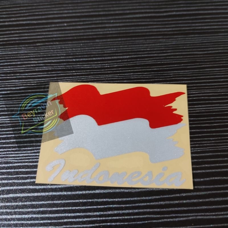 Jual STICKER INDONESIA STIKER BENDERA INDONESIA MERAH PUTIH CUTTING ...