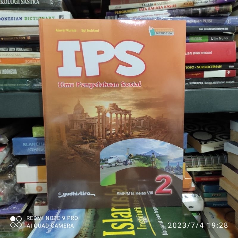 Jual BUKU ORIGINAL IPS ILMU PENGETAHUAN SOSIAL 2 SMP/MTs kelas VIII Anwar Kurnia Epi Indriani ...