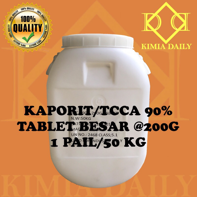Jual Kaporit Tablet / Klorin Tablet / TCCA Tablet 90% / Chlorine Tablet ...