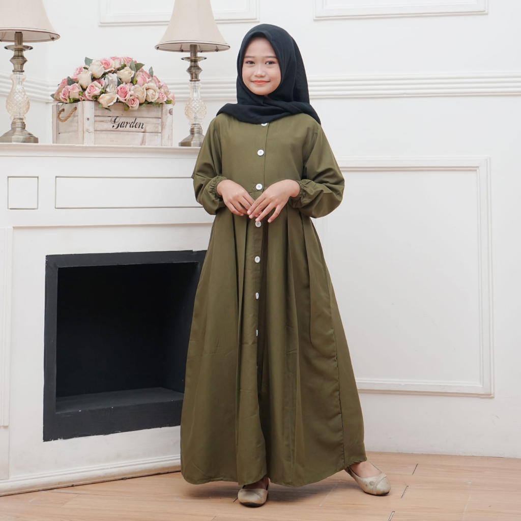 Jual Baju Gamis Anak Usia 7 Sampai 12 tahun Gamis Anak Perempuan Bahan ...