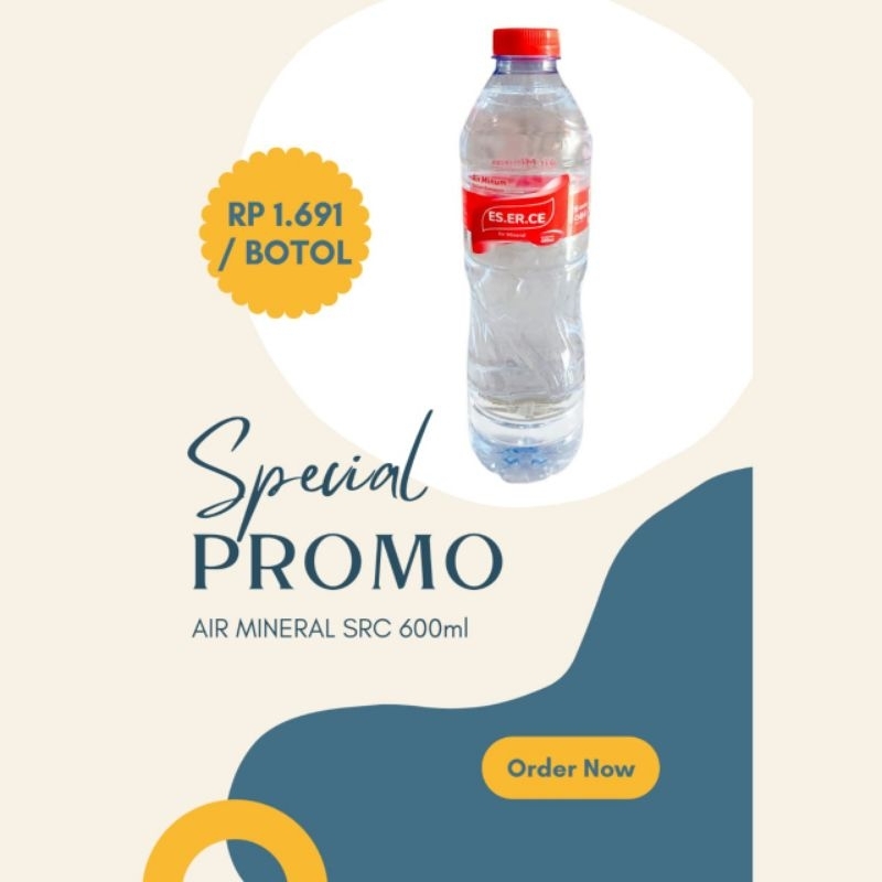 Jual Air Mineral ES.ER.CE 600ml / Air Minum Kemasan / Air Minum Botol ...
