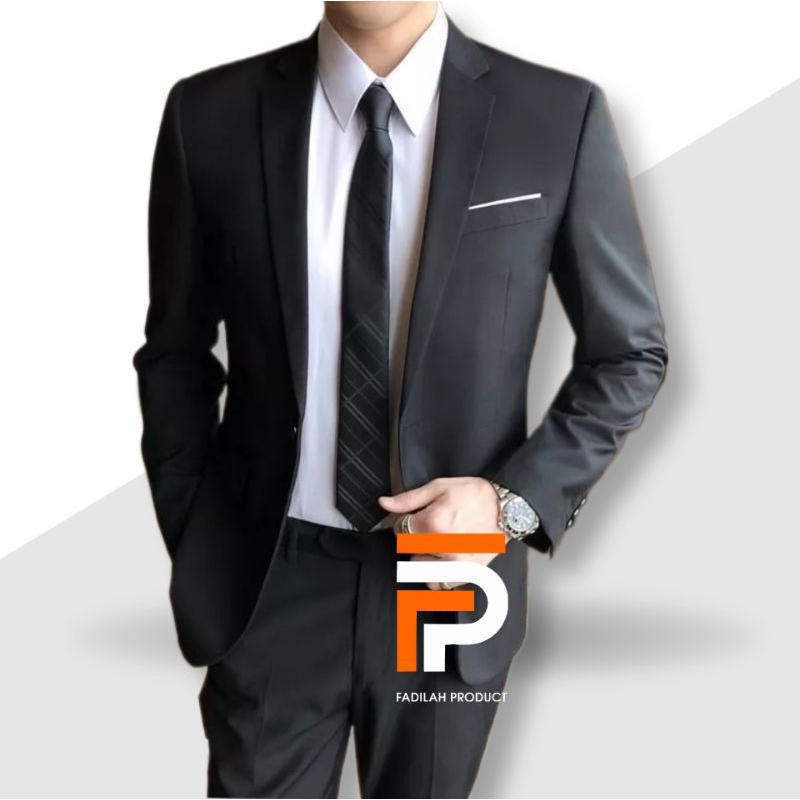 Jual Jas Blazer Pria Formal Slimfit - Jas Wisuda - Jas Nikah - Jas kerja | Shopee Indonesia