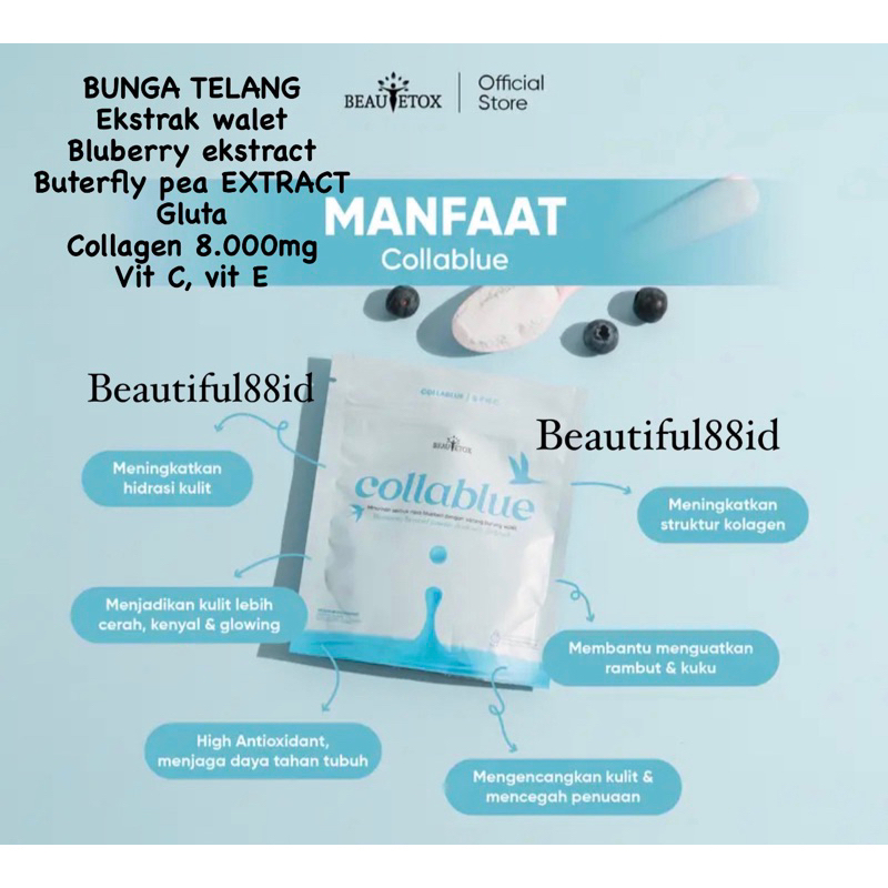 Jual (READY STOCK) COLLABLUE COLLAGEN DRINK BUNGA TELANG COLLABLUE ...
