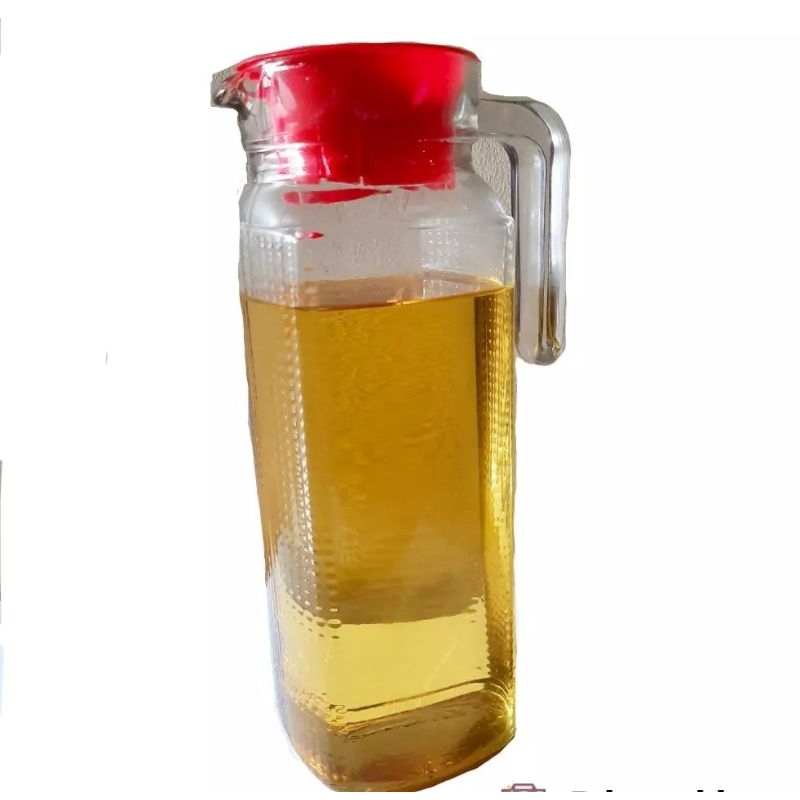 Jual Botol minyak goreng 1 liter plus corong silicon botol kaca mewah ...