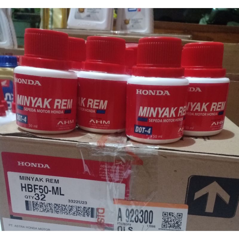 Jual Minyak Rem Honda / Brake Fluid / HBF50ML (ASLI) | Shopee Indonesia