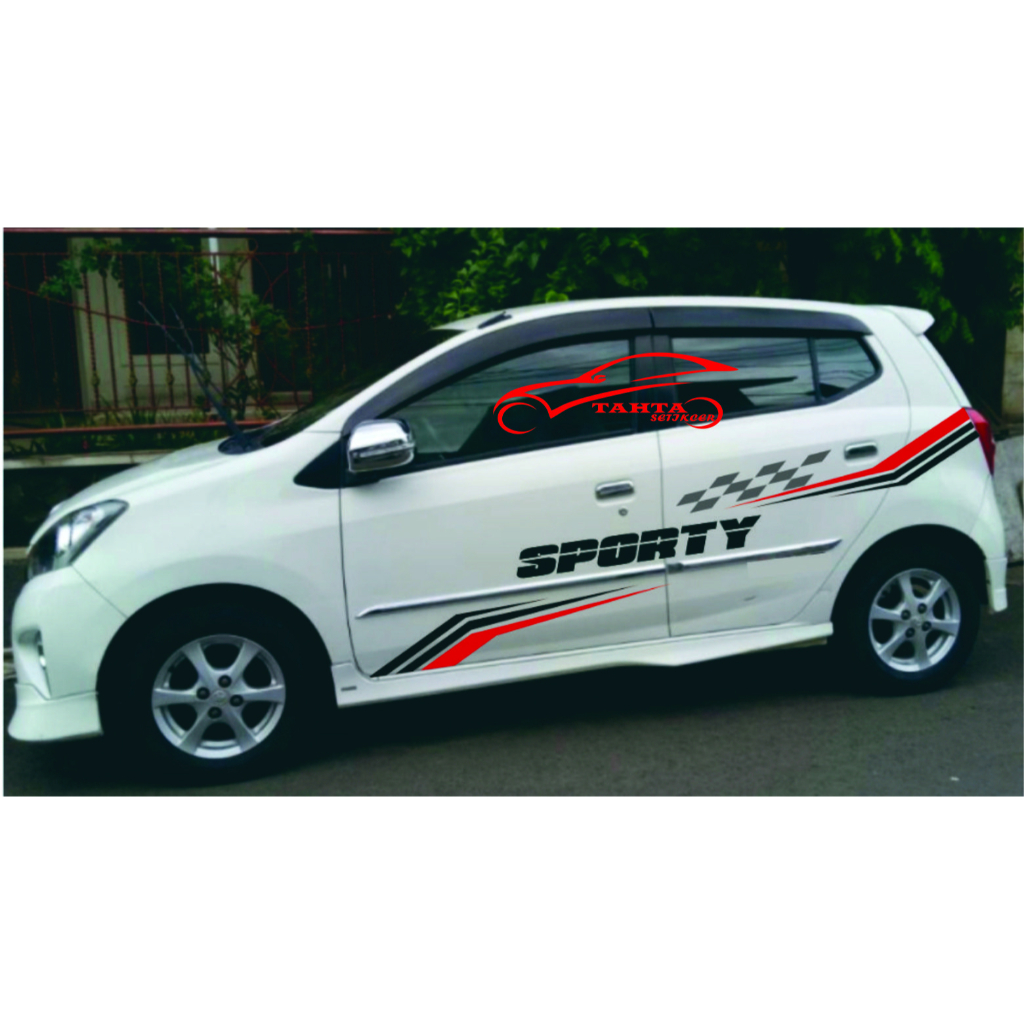 Jual promo Cutting Stiker Mobil Ayla Variasi Aksesoris Body Mobil Agya ...