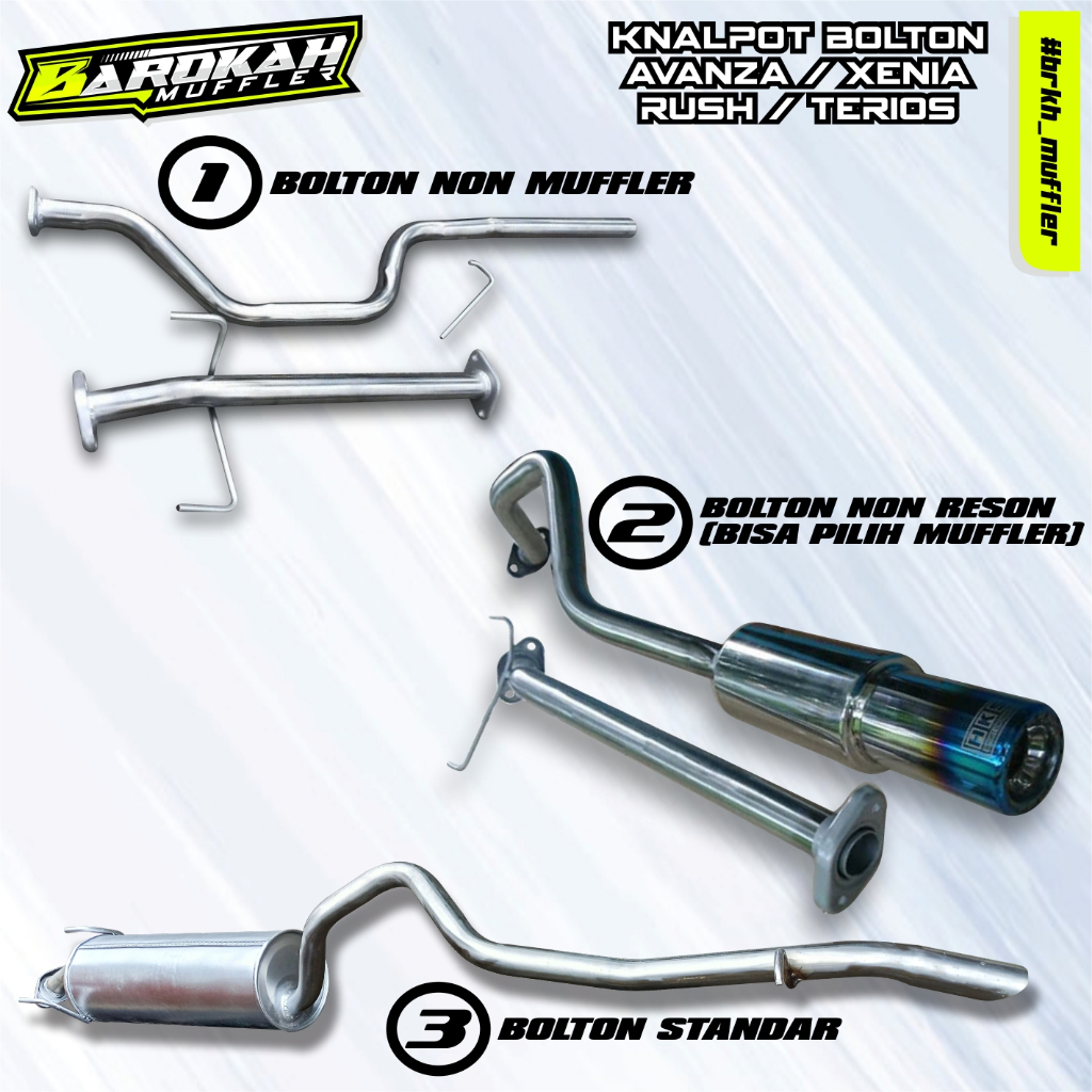 Jual KNALPOT BOLT ON AVANZA / XENIA / RUSH / TERIOS MODEL BAUT | Shopee ...