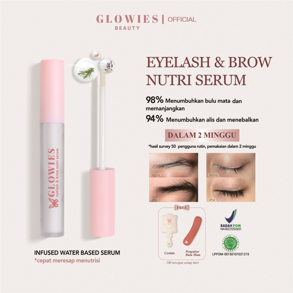 Jual Glowies Beauty Eyelash & Brow Nutri Serum | GBS1Serum Penumbuh ...