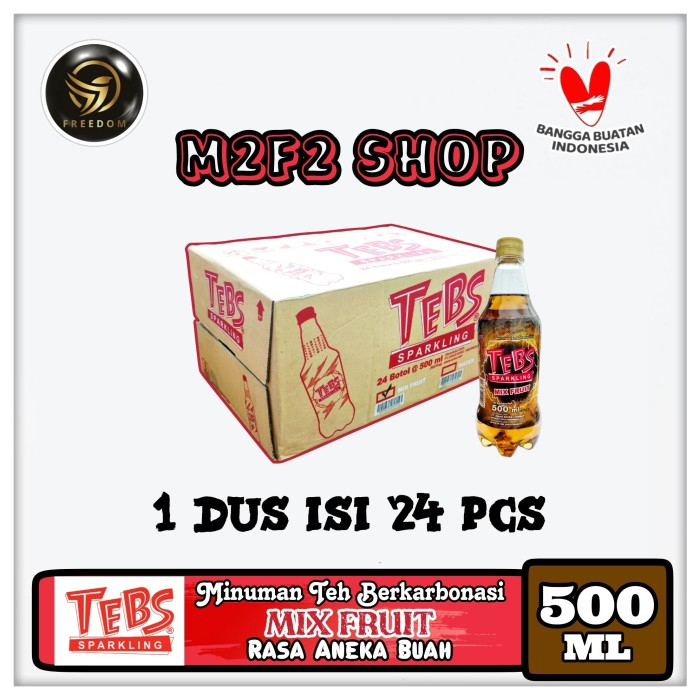 Jual TEBS Sparkling Soda Mix Fruit | Aneka Buah Botol Pet - 500 ml ...