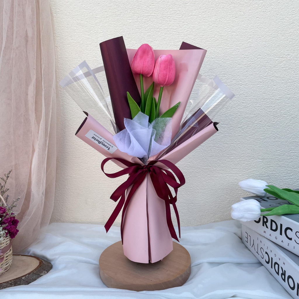 Jual Buket bunga tulip | buket bunga artificial | kado ulangtahun ...