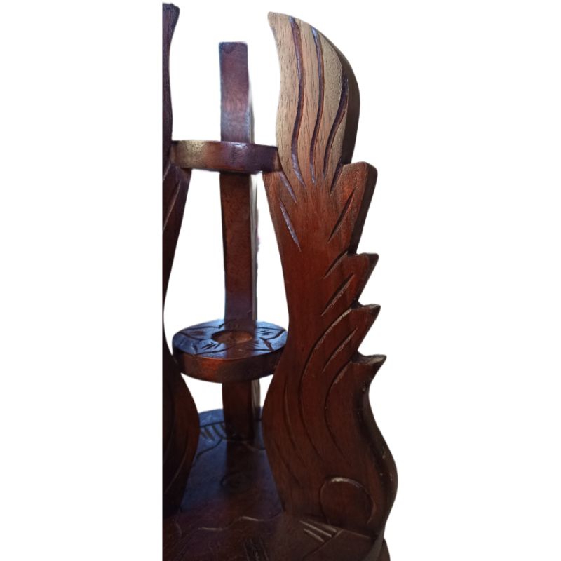 Jual Stand Tiang Bendera Kayu Dudukan Bendera Kayu Ukir Coklat | Shopee ...