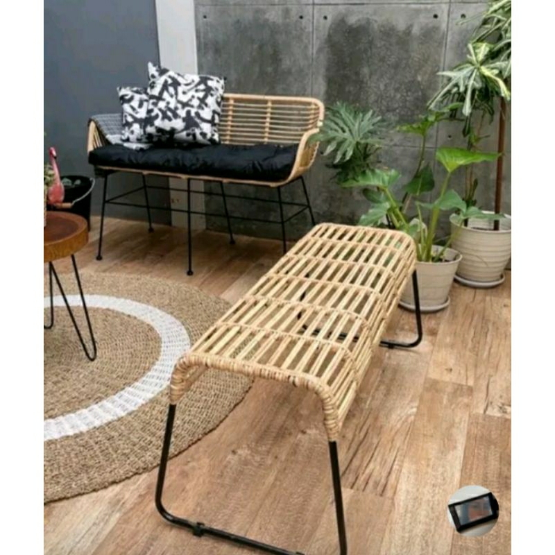 Jual Kursi Rotan panjang Rangka Besi (STANDART EXPORT) | Shopee Indonesia