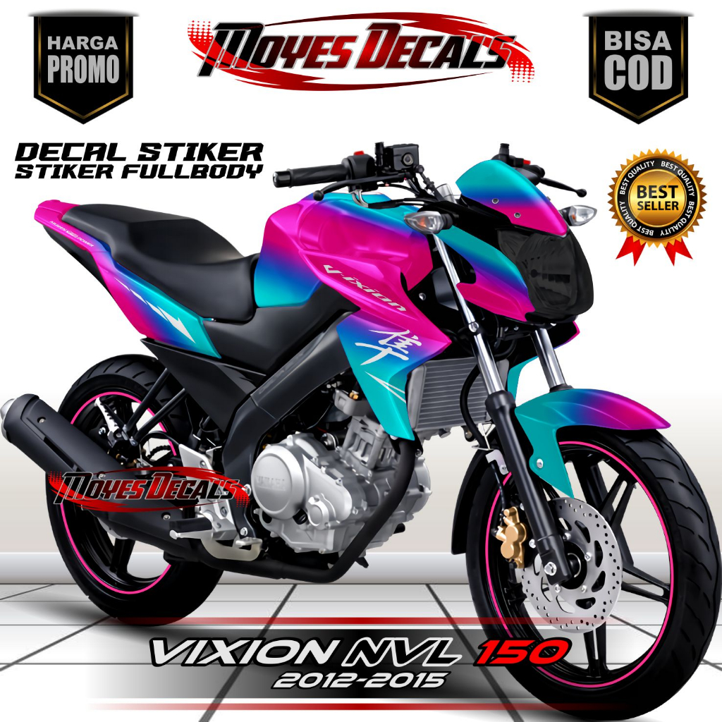 Jual Decal Vixion New Full Body Decal Vixion NVL Full Body Stiker ...