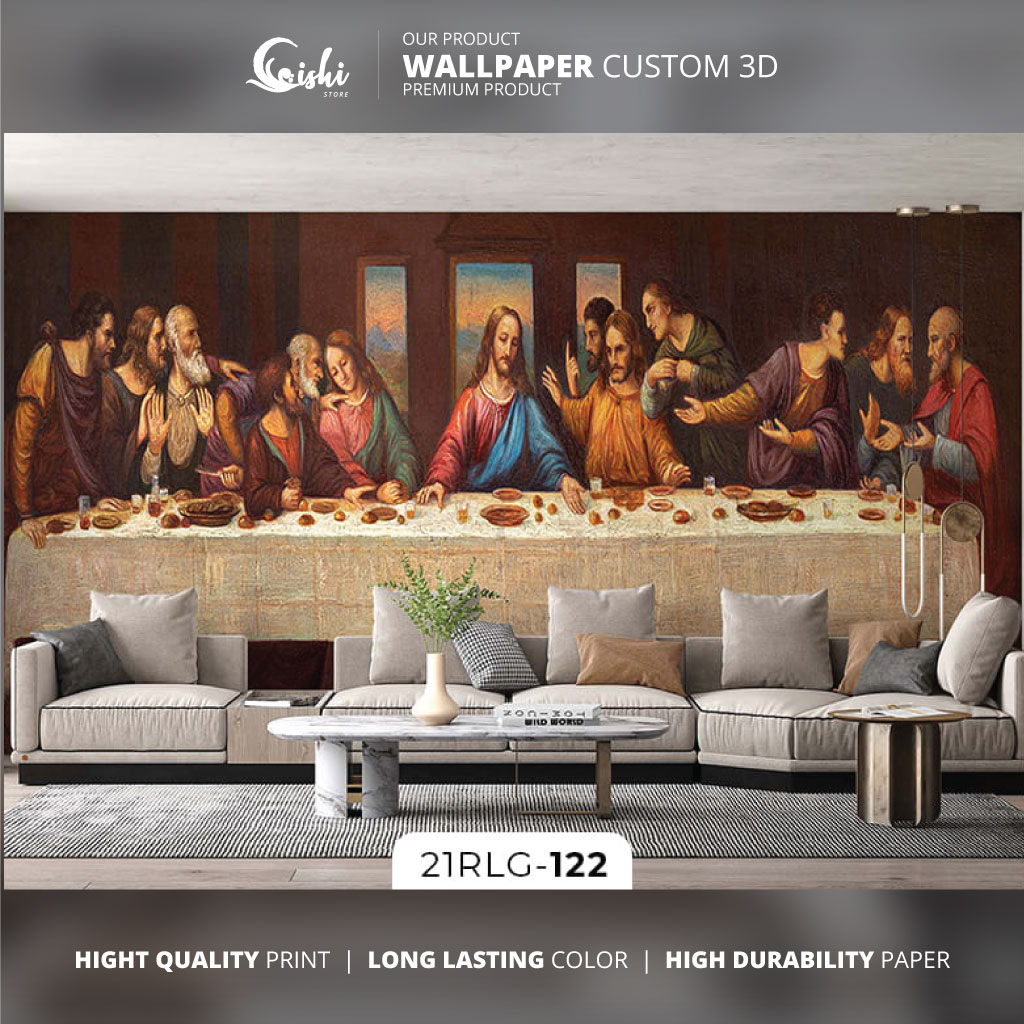 Jual Wallpaper Custom Ruang Tamu | Gambar Yesus dan Bunda Maria 3.1 ...