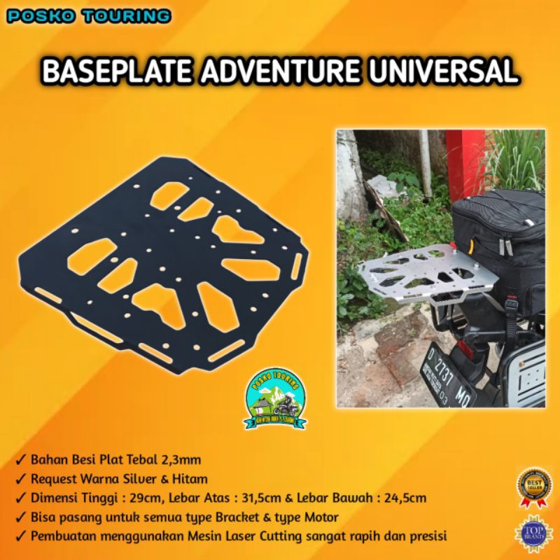 Jual Baseplate Box Universal Baseplate Duffle Bag Universal Semua Motor ...