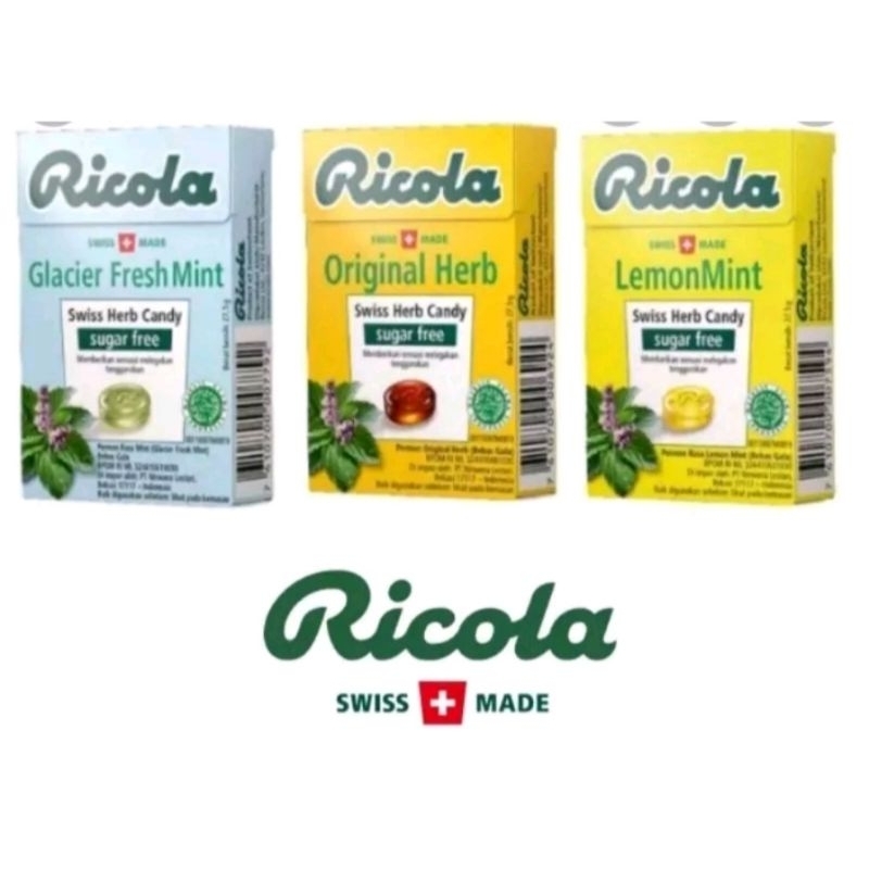 Jual Permen Bebas Gula Ricola Candy 40 gr | Shopee Indonesia