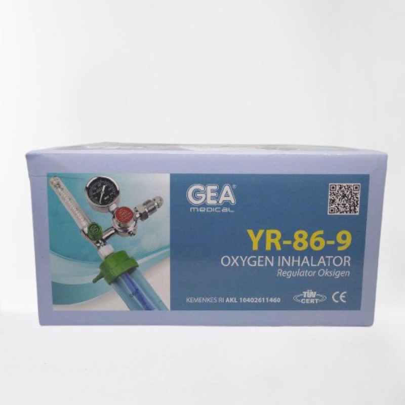 Jual Regulator Tabung Oksigen Oxygen Inhalator O2 Gea Medical YR-86-9 ...