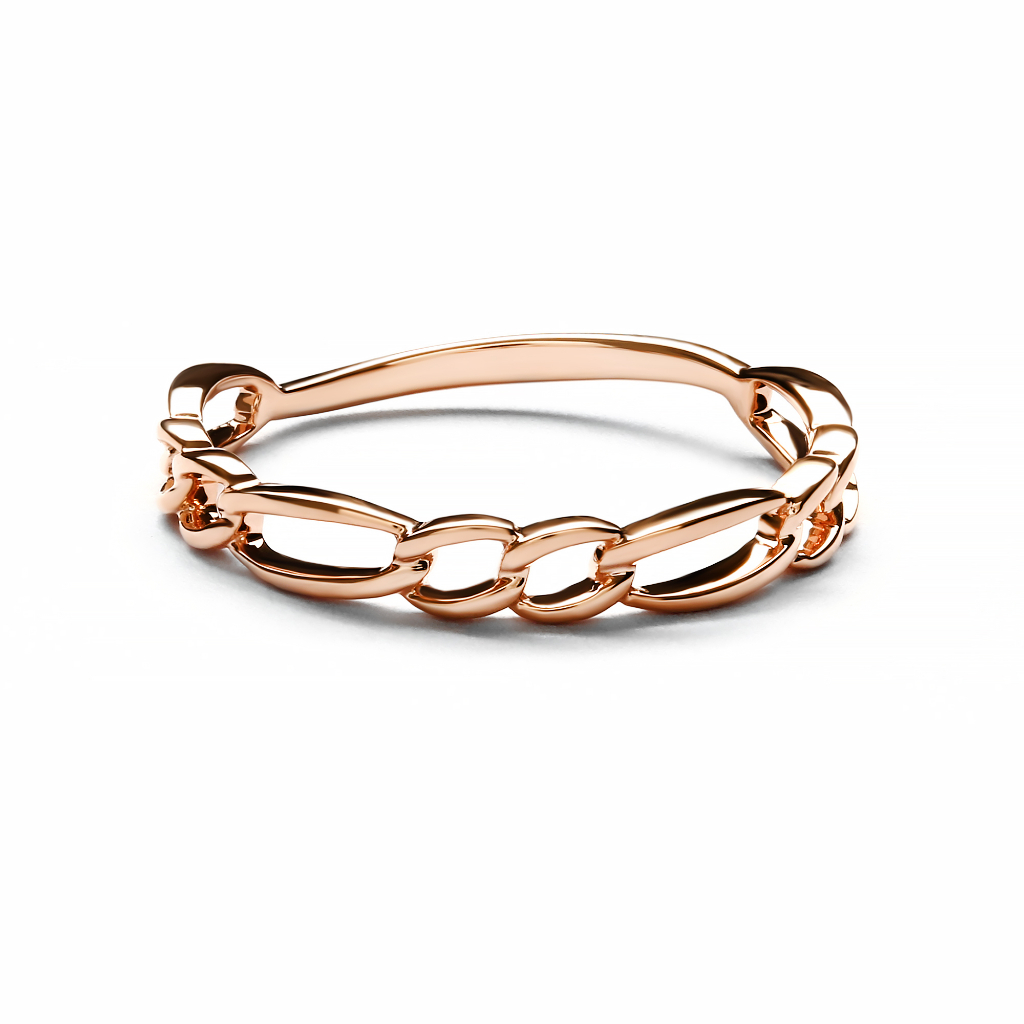 Jual Lino and sons - Cincin Emas 18k (Figaro Gold Ring) | Shopee Indonesia
