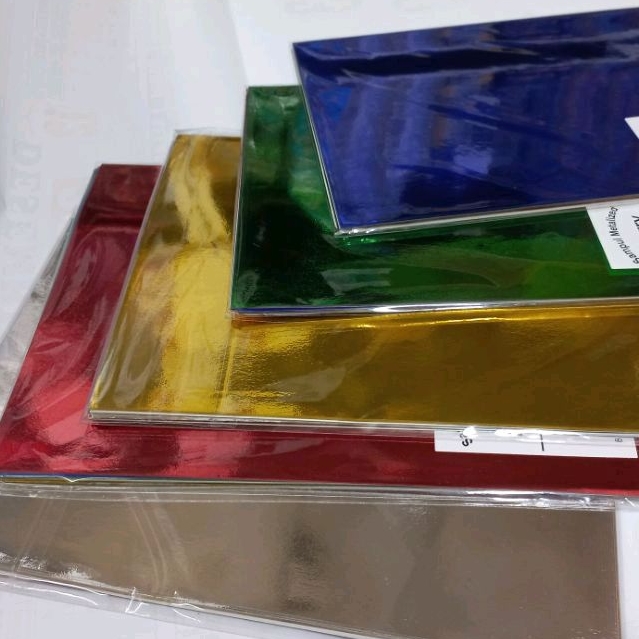 Jual Sampul Buku Metalik 1pack Isi 20 Lembar Mix 5 Warna Shopee