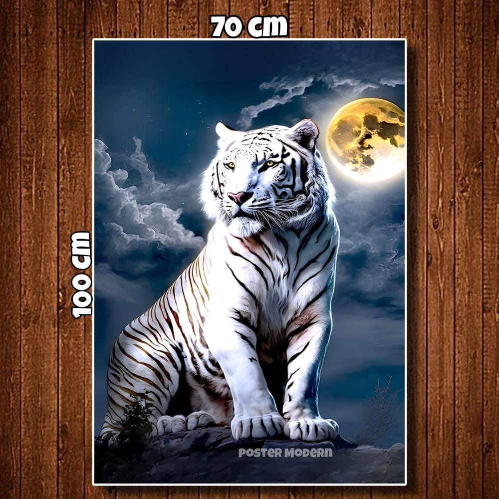 Jual Hiasan dinding Xtra Jumbo Poster Gambar Harimau Putih Code40 ...