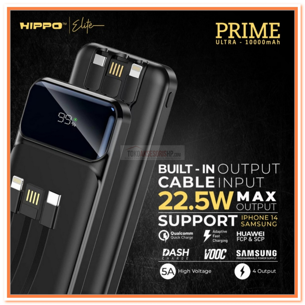 Jual Hippo Elite Power Bank HIPPO PRIME ULTRA 10.000mah PD 22.5W ...