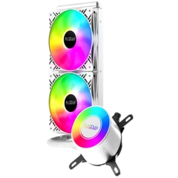 Jual PC COOLER / PCCOOLER GI-CL240 ARGB WHITE - LIQUID CPU COOLER WHITE ...