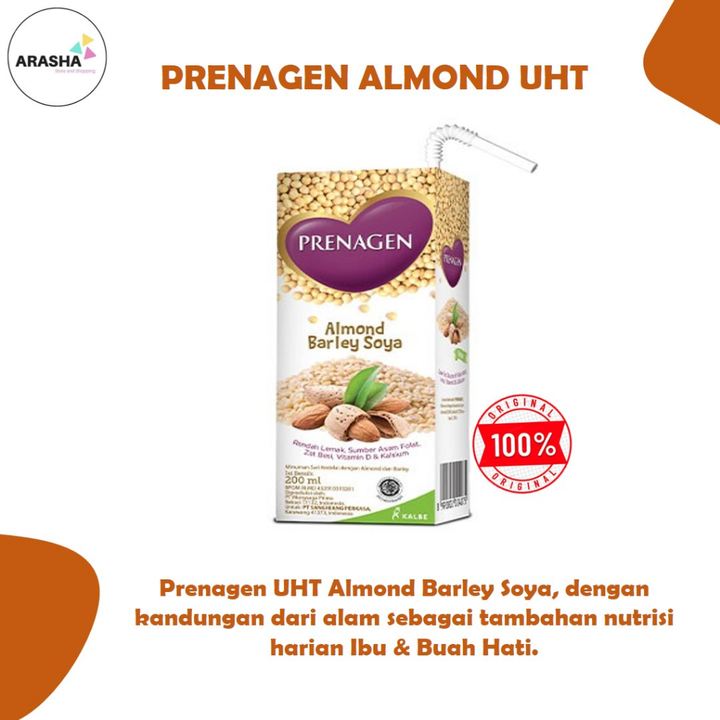 Jual Prenagen Mommy UHT Almond Barley Soya -185ml | Shopee Indonesia